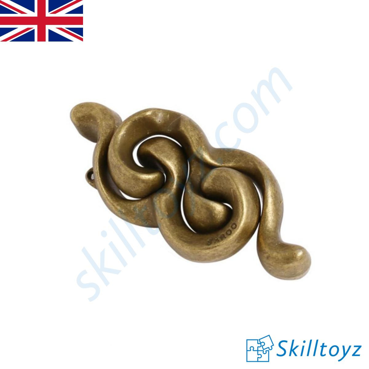 IQ Metal Puzzle Small Baroque Bronze - SkillToyz