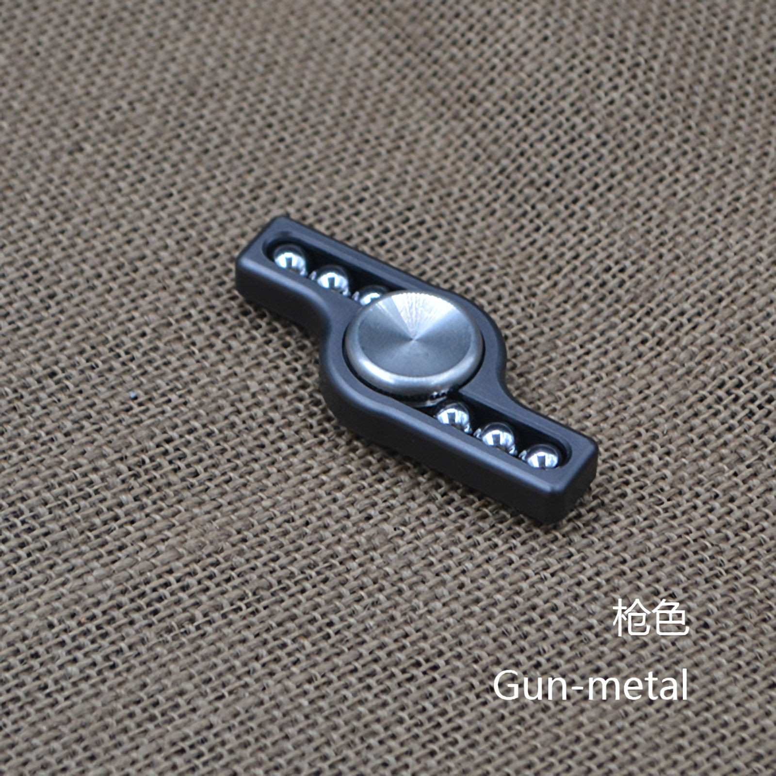 Finger Spinner Metal Fidget Toy 6-Ball Edition Gunmetal Grey - SkillToyz