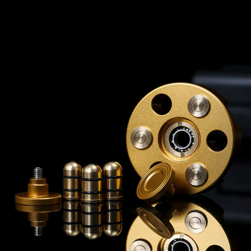 Revolver Finger Spinner Fidget Toy Gold - SkillToyz