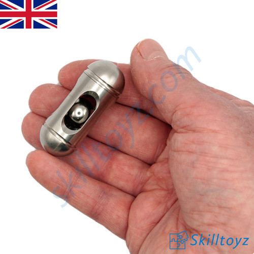 Ball Clicker Fidget Pill Stainless Steel - SkillToyz