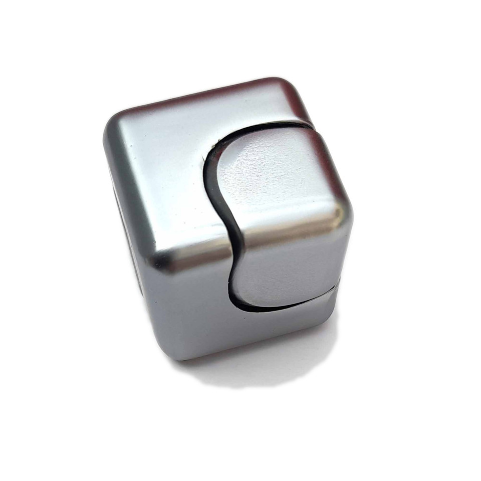 Metal Spinner Fidget Cube Blue - SkillToyz