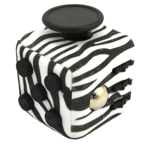Premium Fidget Cube Toy Smooth Touch Zebra (#23) - SkillToyz