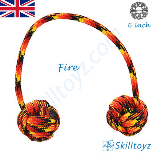 Buy Monkey Fist Paracord Begleri 6 Inch long Fire Edition at SkillToyz.com