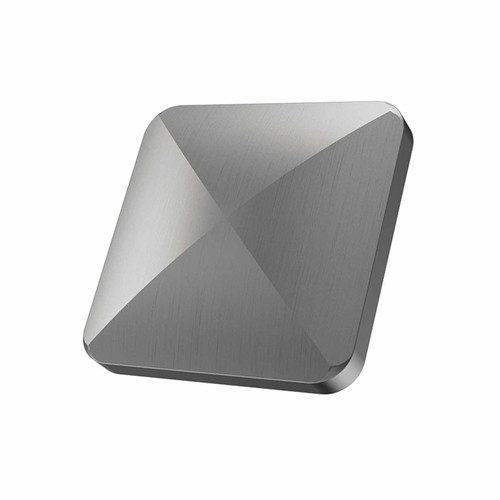 Flip Over Desk Toy Zinc Alloy Square Silver 90g - SkillToyz