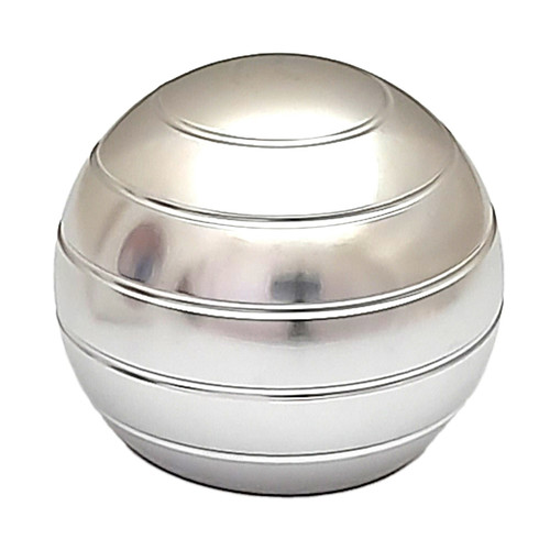 Premium Desk Top Executive Spin Sphere Large Silver - SkillToyz