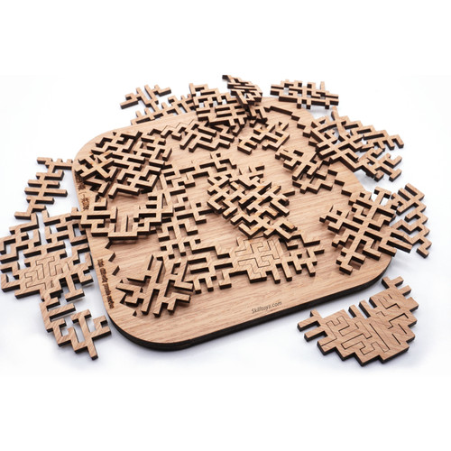 IQ Wooden Jigsaw Puzzle #4 Rounded Square Inca - SkillToyz