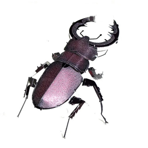 IQ Metal Model Kit Miniature Insect Stag Beetle (Colour) - SkillToyz