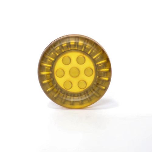 Round Magnetic Fidget Clicker Haptic Coin Amber Polymer - SkillToyz