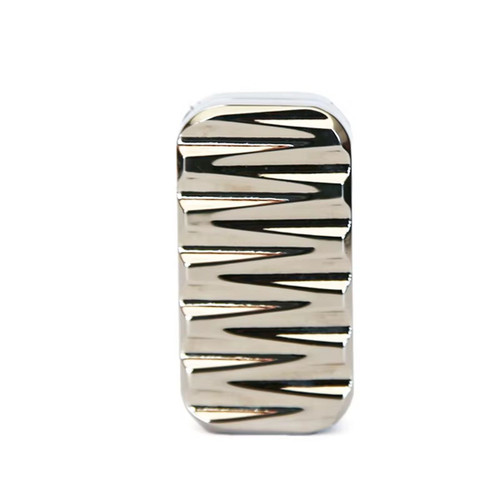 Zigzag 3 Layer Magnetic Fidget Slider and Clicker - Silver Polished ...