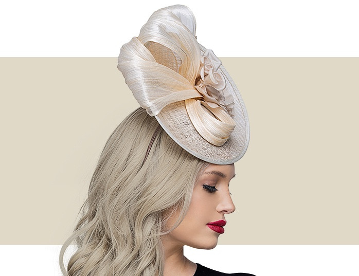 Magnolia Natural Wide-Brimmed Hat with Silk Rose Detail