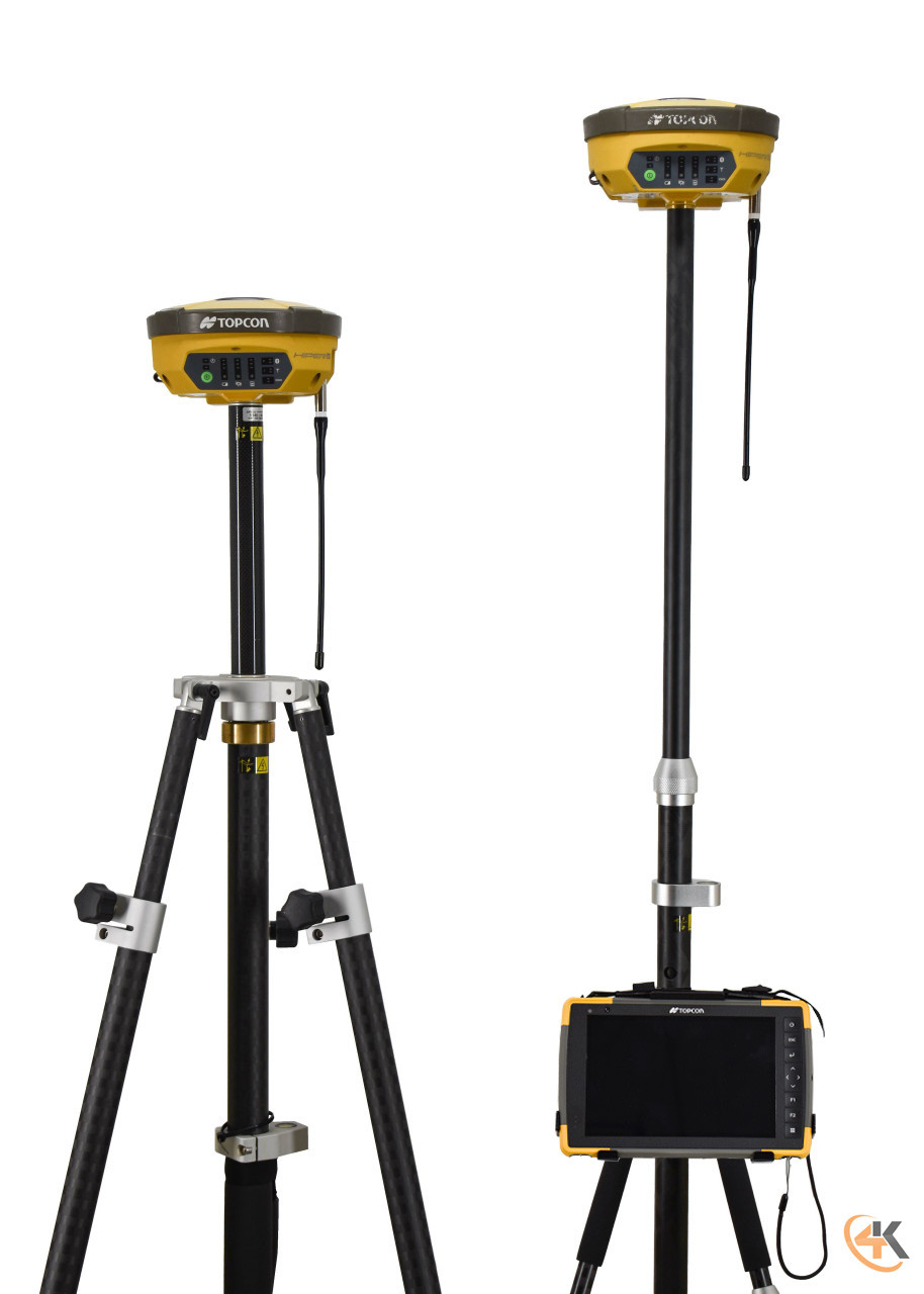 Topcon Dual Hiper VR UHF II GPS GNSS Base/Rover Kit w/ FC-6400 Tablet ...