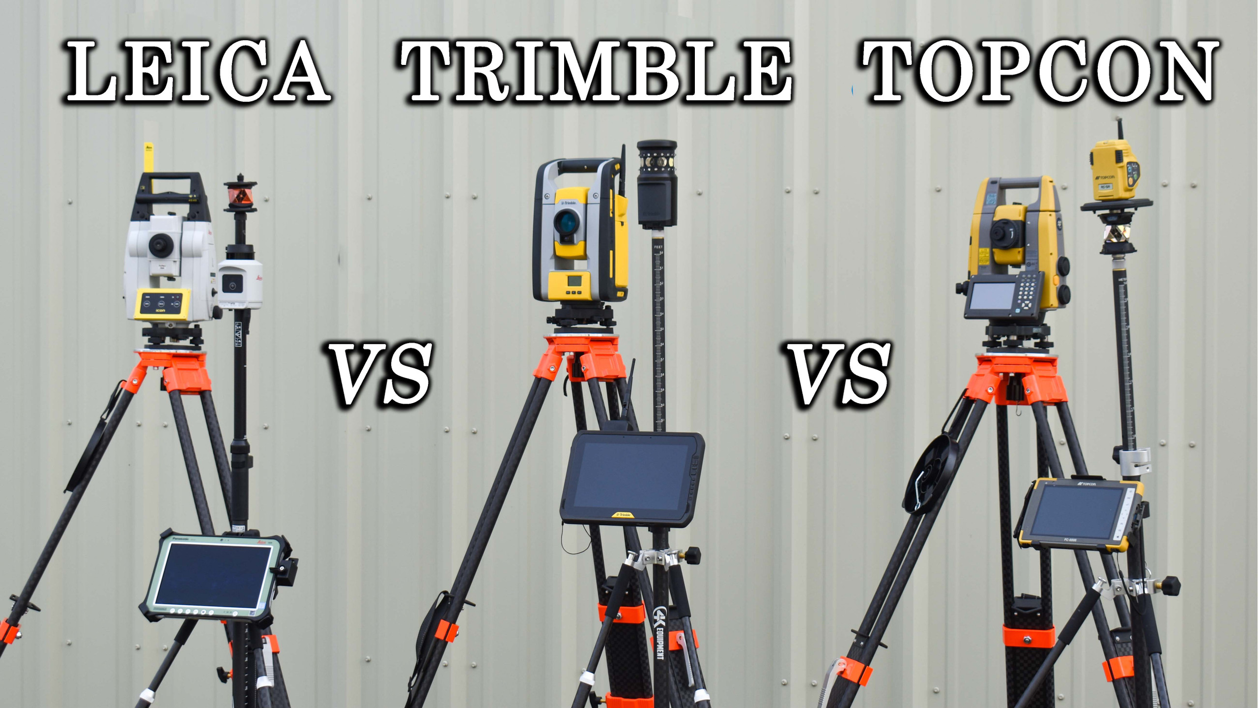 Total Station Comparison: Leica iCR70 iCON vs Trimble RTS873 Fieldlink vs Topcon GT-1203 Magnet ...