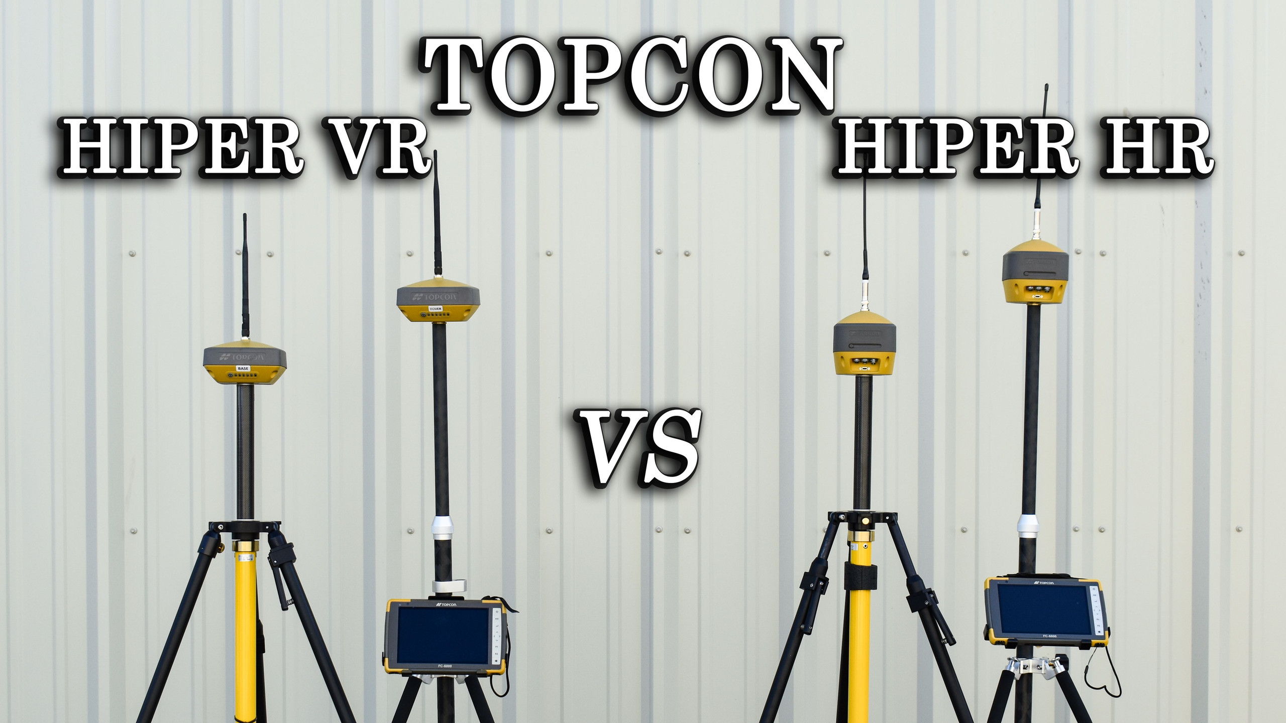 Topcon GPS Comparison: Hiper VR vs Hiper HR Base/Rover Receiver Packages - 4K Equipment LLC