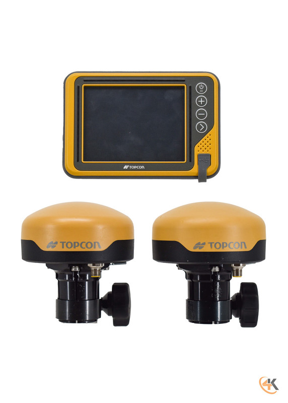 Topcon GPS X-53i Excavator Machine Control Kit w/ GX-55 Display & Dual ...