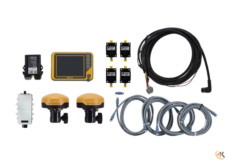 Topcon GPS X-53i Excavator Machine Control Kit w/ GX-55 Display & Dual ...