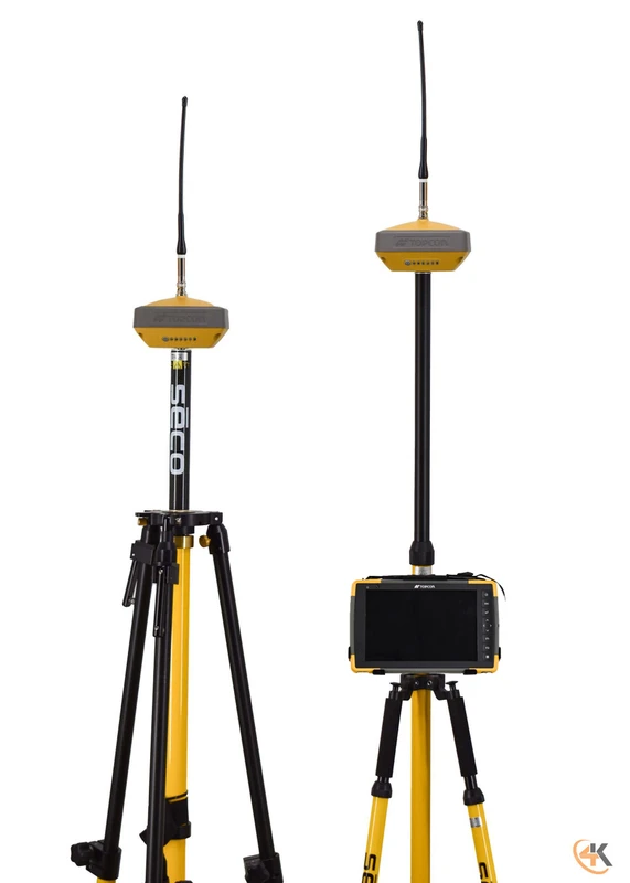 Topcon Dual Hiper VR UHF II GPS GNSS Base/Rover Kit w/ FC-6400 Tablet ...