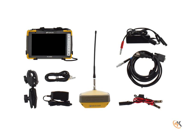 Topcon Single Hiper VR UHF II GPS Base/Rover Kit w/ FC-6000 Tablet ...