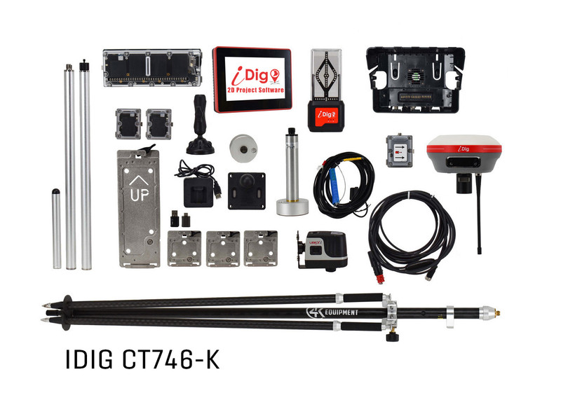 New iDig Connect 2D Project Excavator Grade Control Kit - 4K Equipment LLC