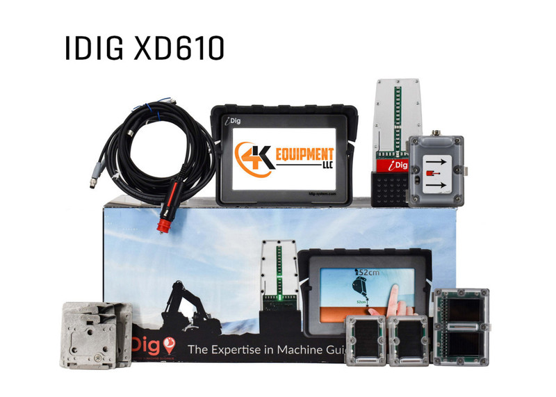 OPEN BOX iDig XD610 Touch 2D Excavator Grade Control System w/ 7 ...