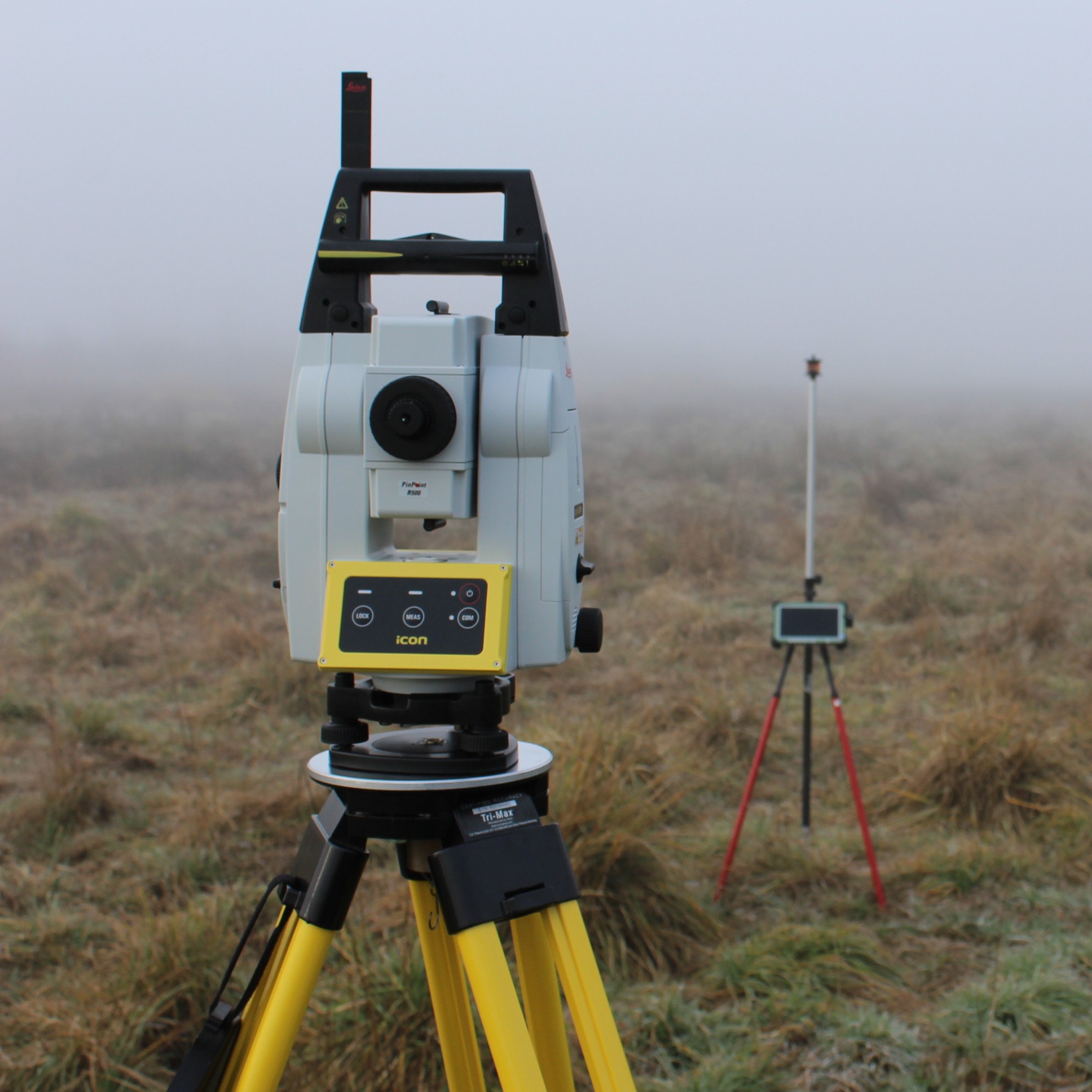 Setup without Control - Leica iCR70 Robotic Total Station Kit CS35 10 ...