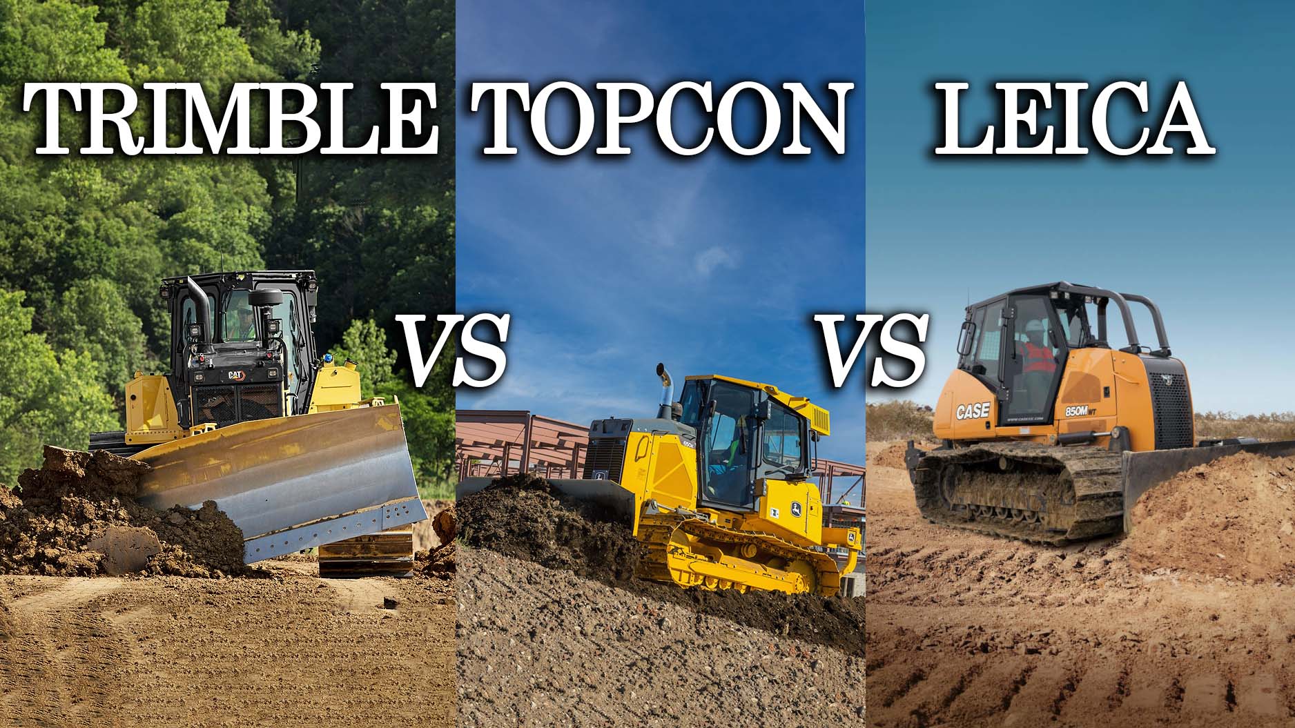 Machine Control Comparison: Trimble Earthworks vs Topcon 3D-MC vs Leica ...