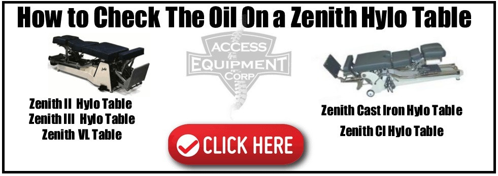 How to check oil in your Zenith Table