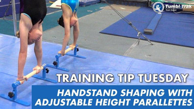 Handstand Shaping with Adjustable Height Parallettes