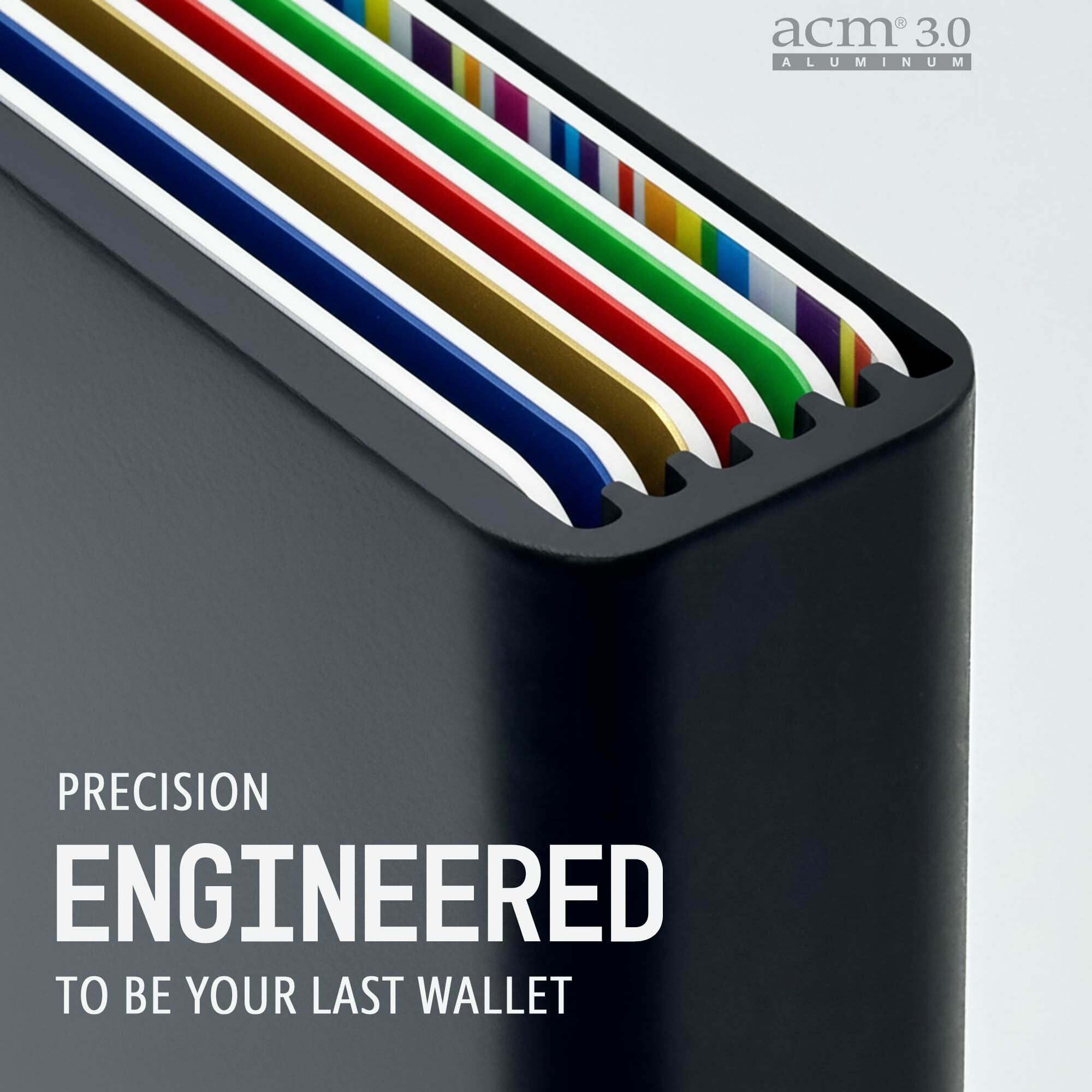 ACM Wallet 3.0 Stealth - RFID Blocking All Aluminum Laser Cut Premium ...