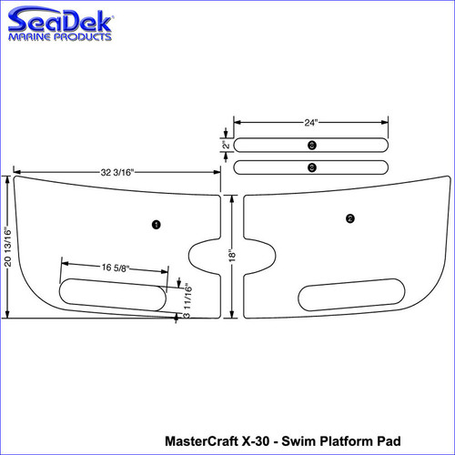 SeaDek Swim Platform Pads for MasterCraft Models