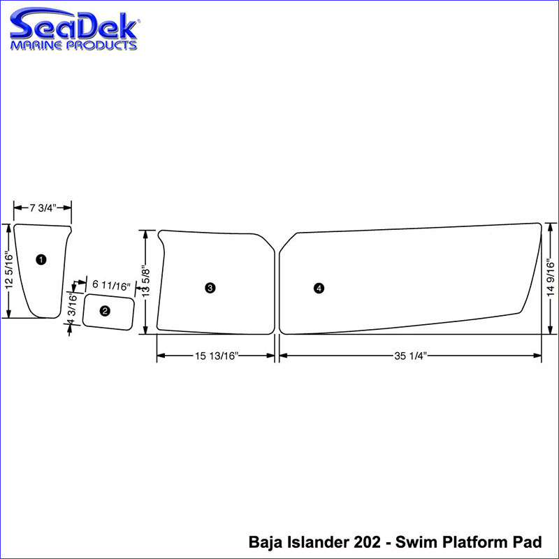 SeaDek Swim Platform Pads for Baja Models