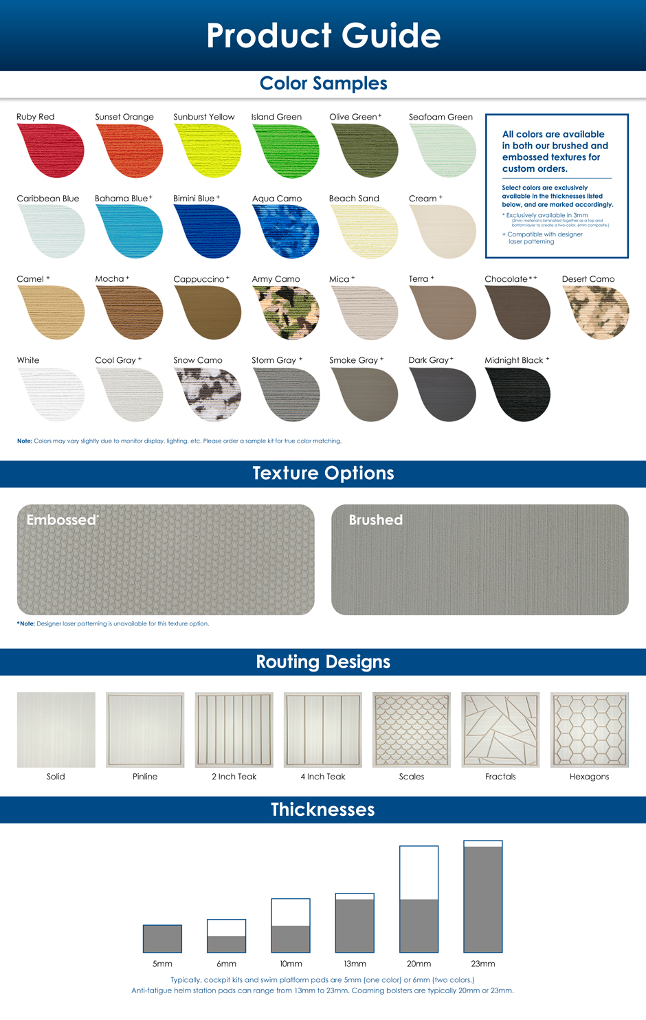 SeaDek Sheet Material - Various Sizes