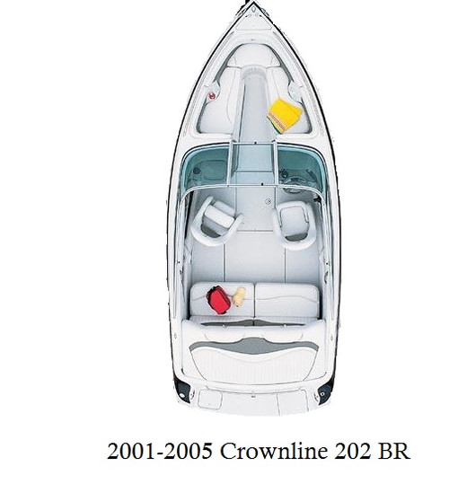2001-2005 Crownline 202 BR Infinity Luxury Woven Vinyl Replacement Set
