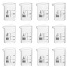 12 pack - 100ml Beakers - Griffin Style, Low Form with Spout - 25ml graduations - Borosilicate 3 ...