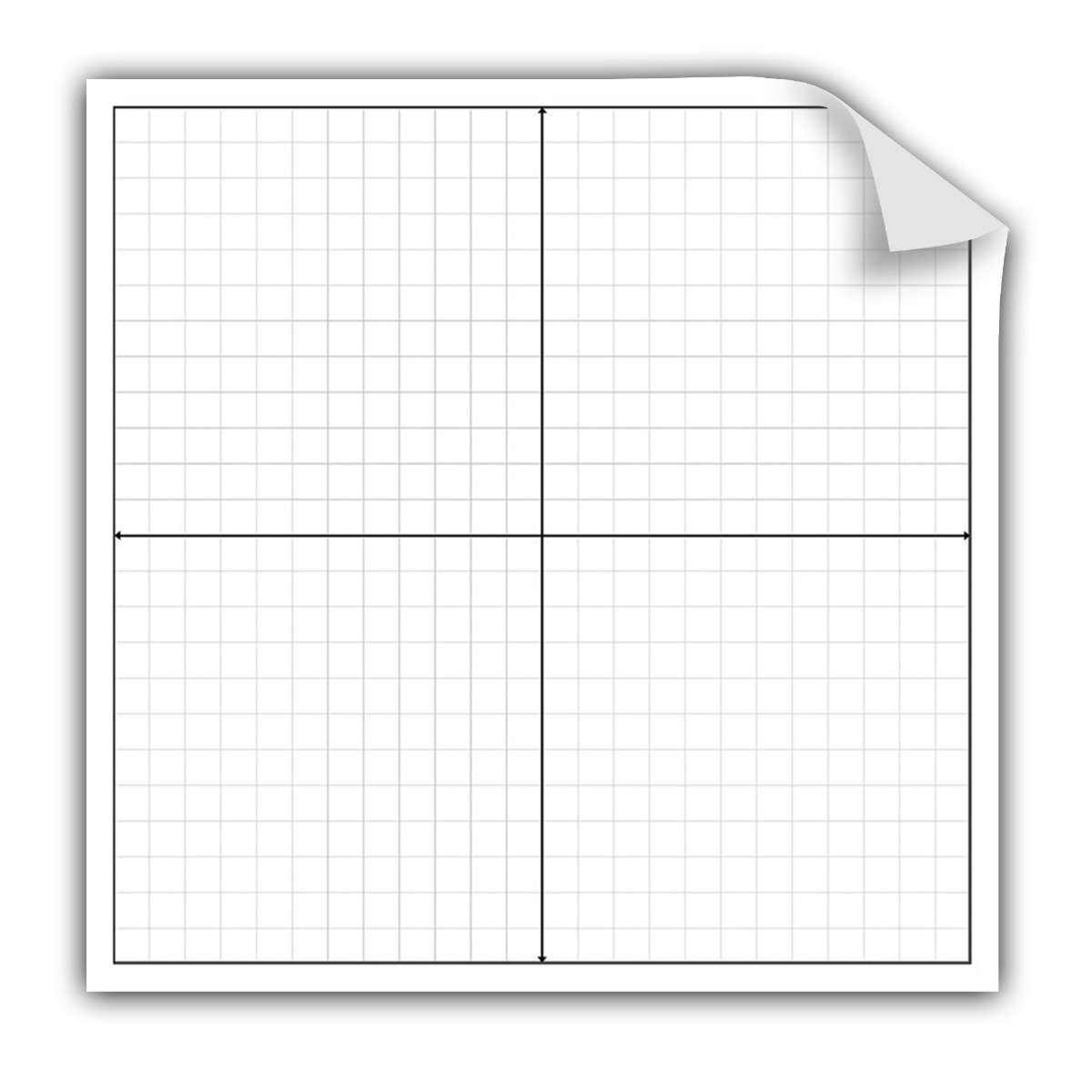 Coordinate Plane Low-Tac Peel & Stick Graph | Geyer Instructional Products