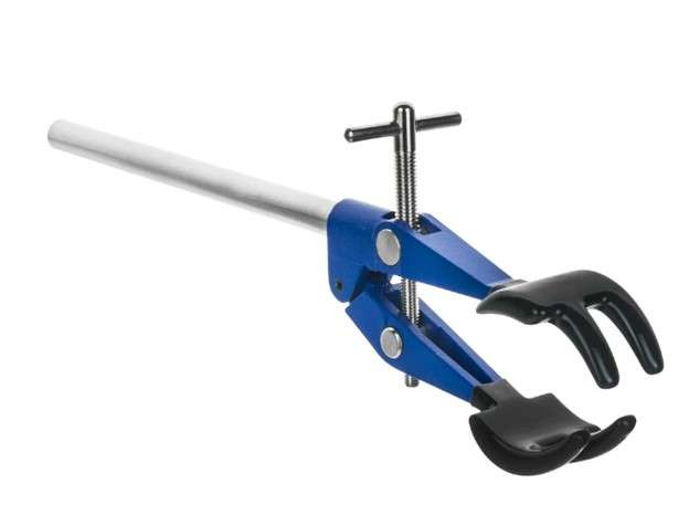 8" clamp with attached 19" chain and vinyl coated prongs with stainless ...