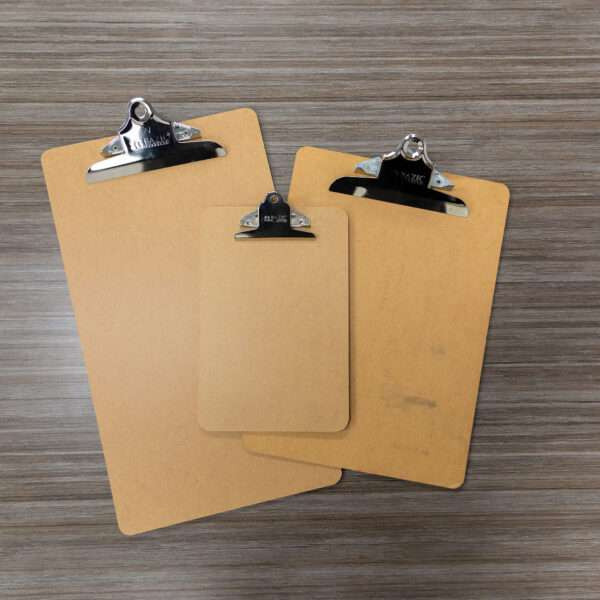 Standard Size Hardboard Clipboard w/ Sturdy Spring Clip 24 Packs ...