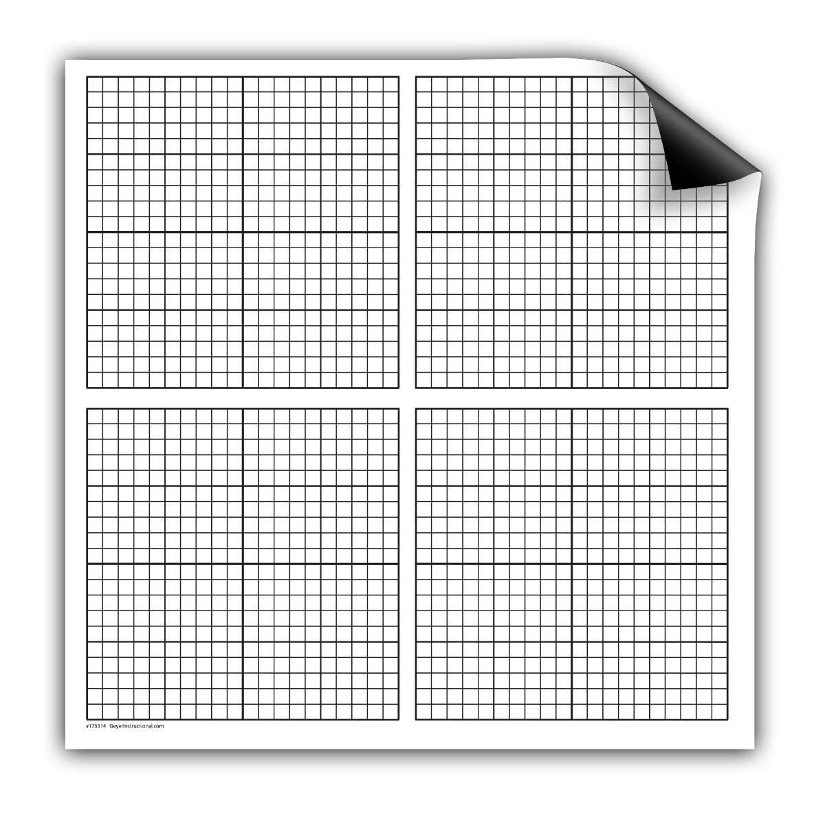 Low-Tac, 4 Quadrants, XY Axis, 24" x 24", 1" Grid - 175326 | Geyer ...