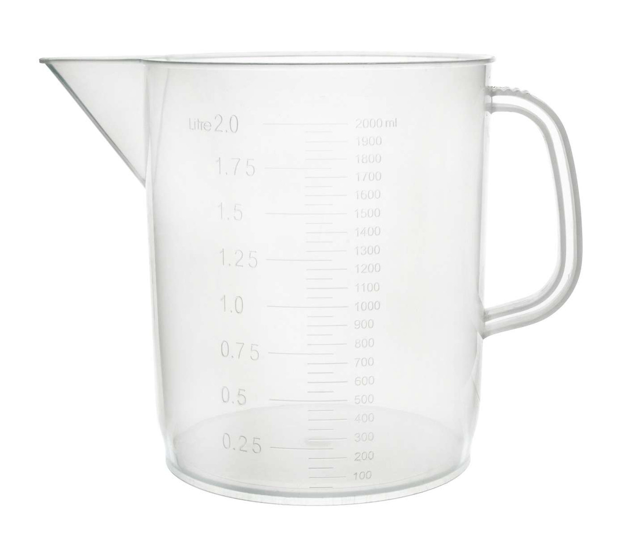 Measuring Jug, 5000ml - Short Form, Euro Design - Polypropylene Plastic ...