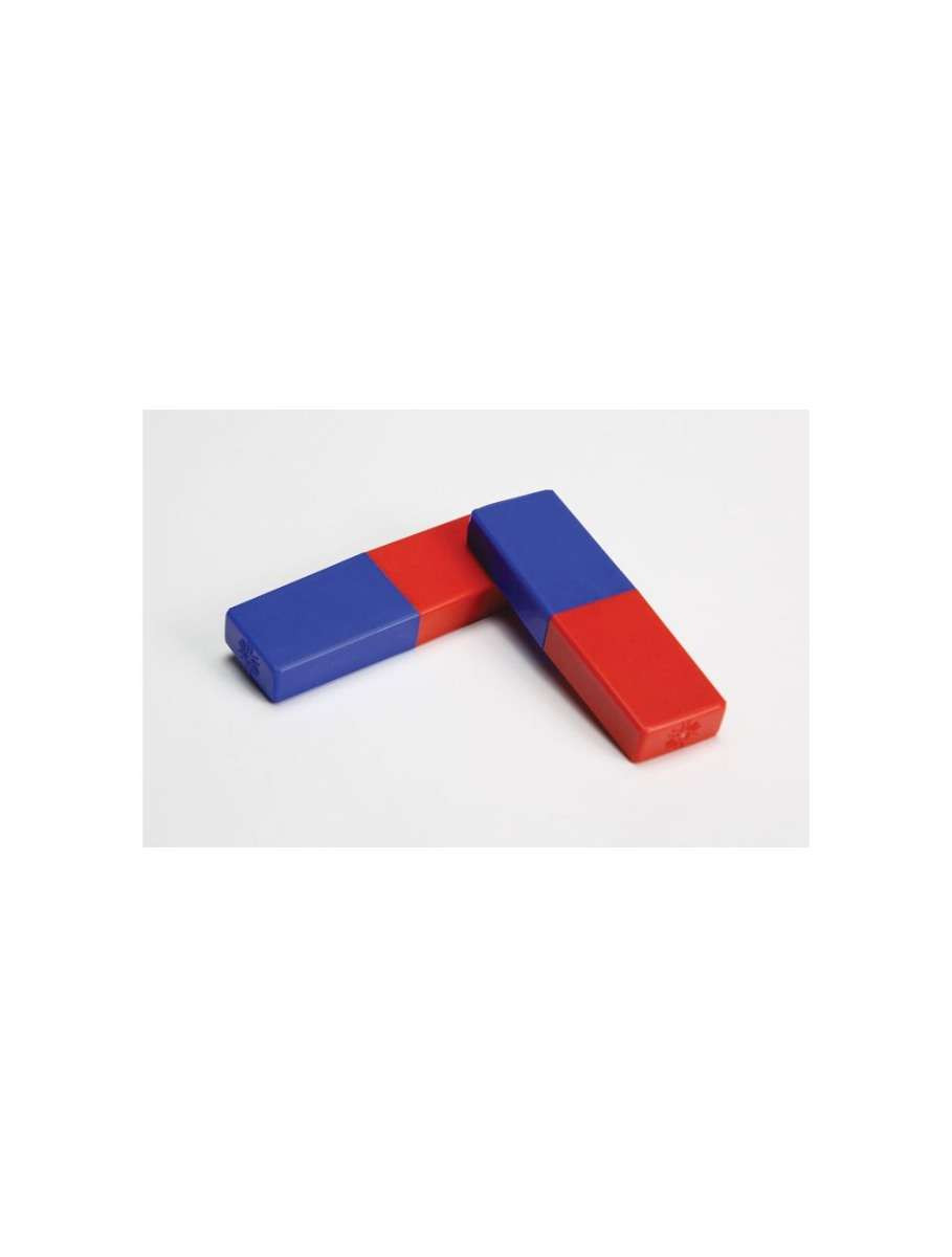 Plastic Cased Bar Magnet Pair - Blue/Red - 224928 | Geyer Instructional ...