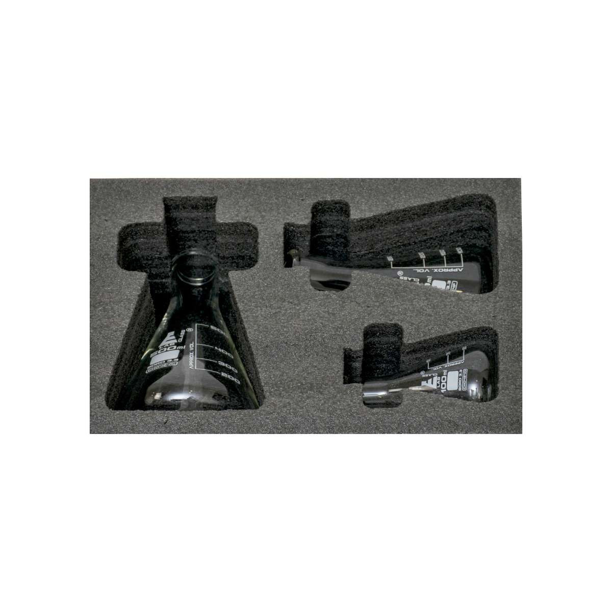 3 pack Erlenmeyer Safety Pack Flask Set - 100, 250 & 500ml ...