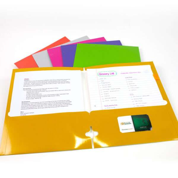 Metallic Color 2-Pocket Portfolios 48 Pack | Geyer Instructional Products