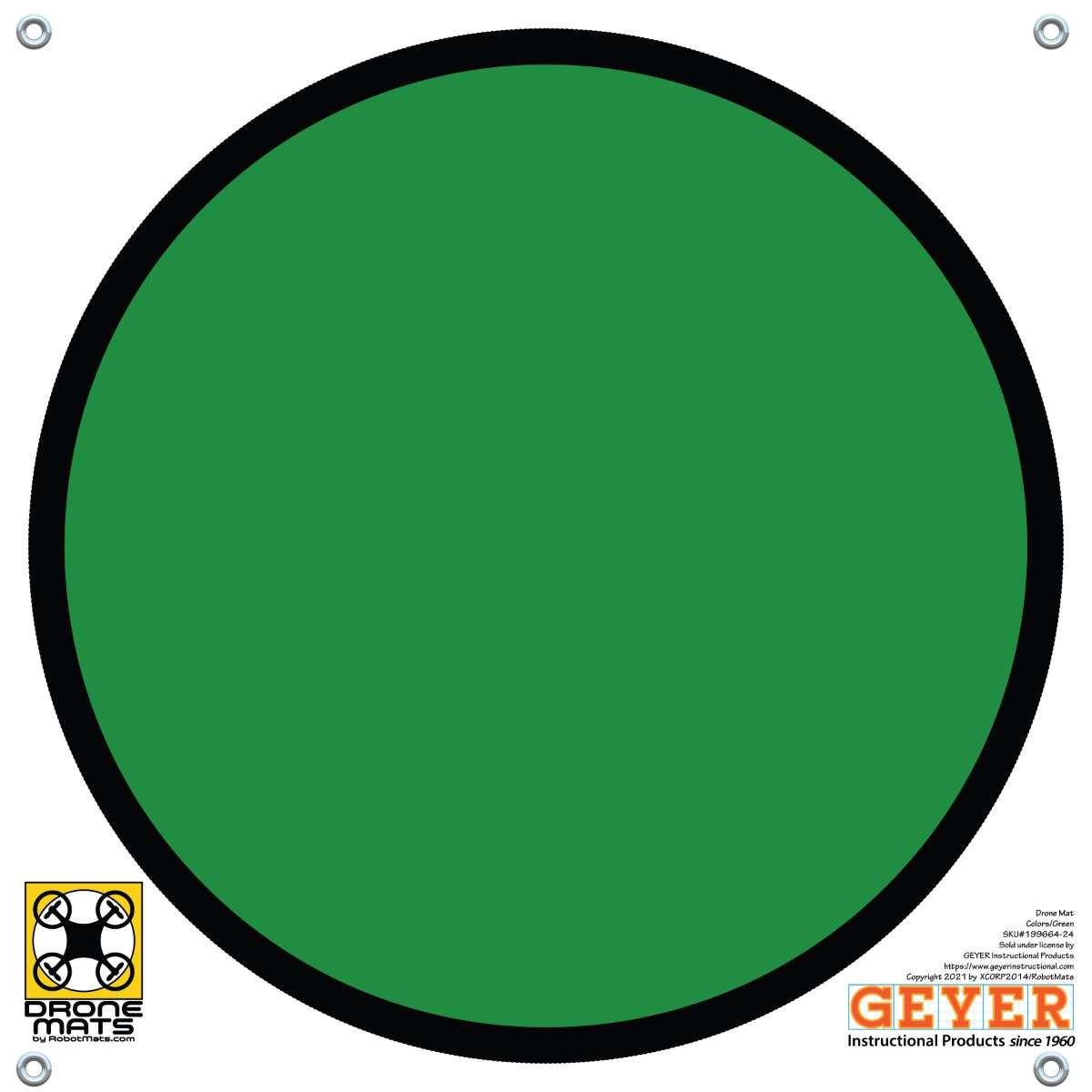 Drone Target Pad, Color Target Dot, Green (Various Sizes and Substrates ...