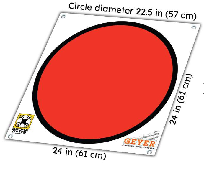 Drone Target Mat, Color Target, Red (Various Sizes and Substrates ...