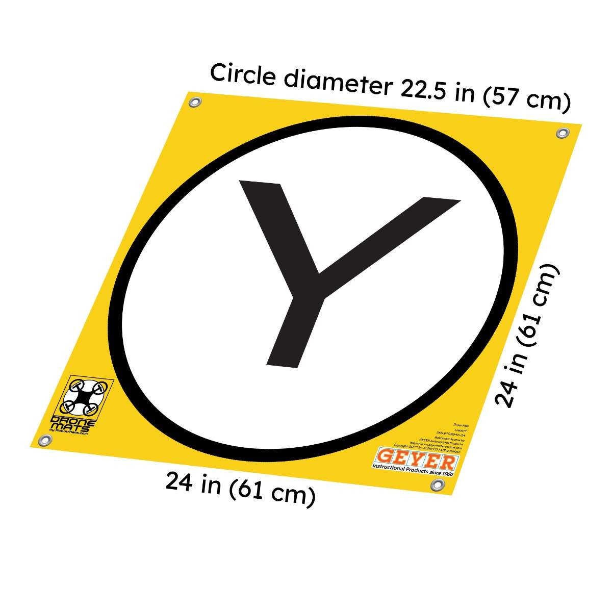 Drone Target Pad, Alphabet Target, Letter Y (Various Sizes and ...
