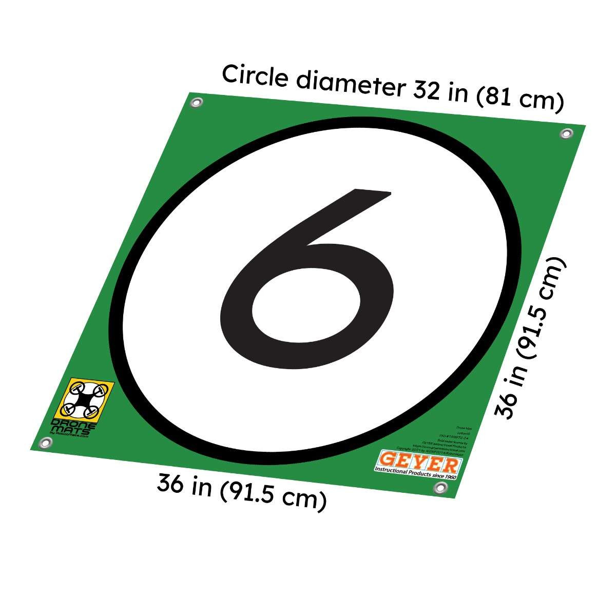 Drone Target Pad, Number Target Dot, 6 (Various Sizes and Substrates ...