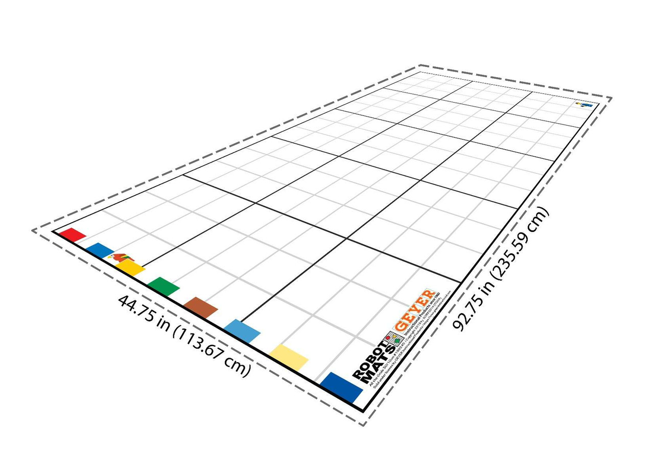 Wonder Workshop Robotics Grid, 30cm Black Grid w/ Lighter 10cm lines ...