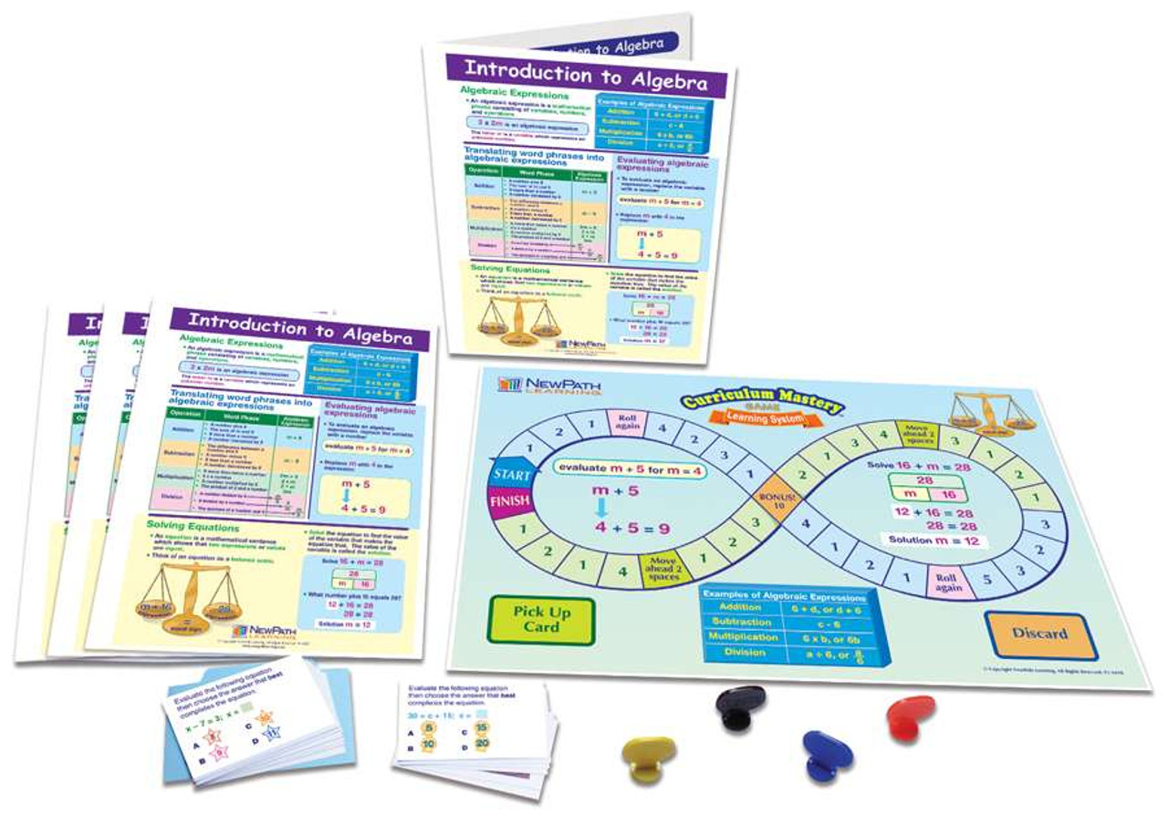 Introduction To Algebra Learning Center Game Geyer Instructional Products