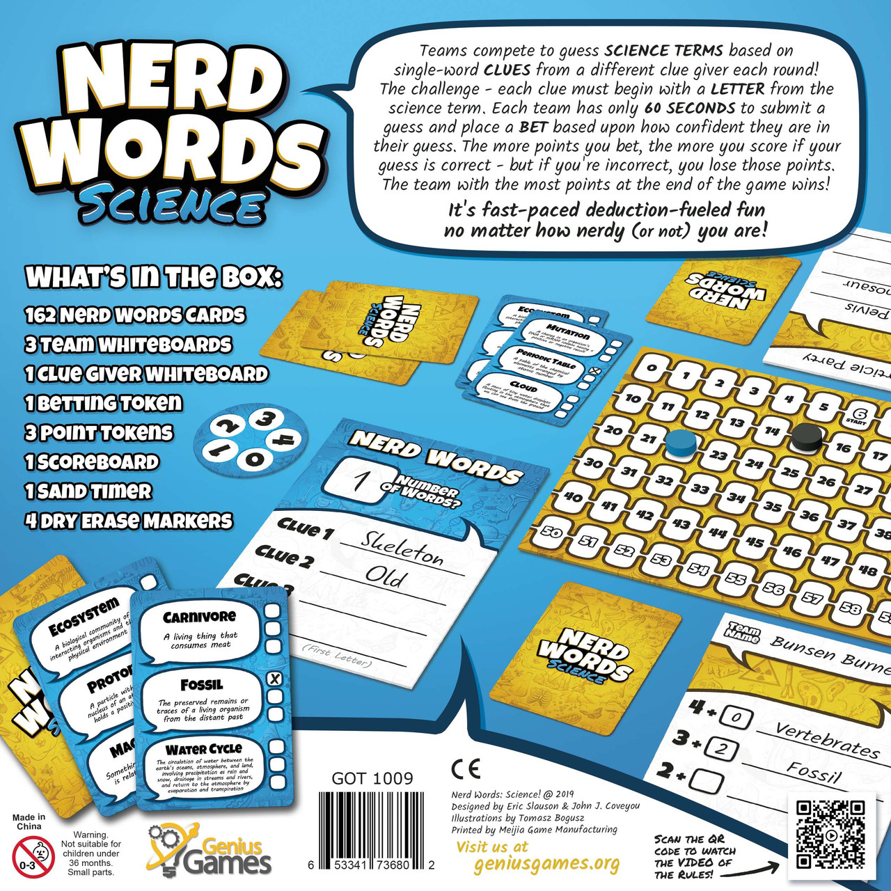 Nerd Words Party Game About Science Geyer Instructional Products