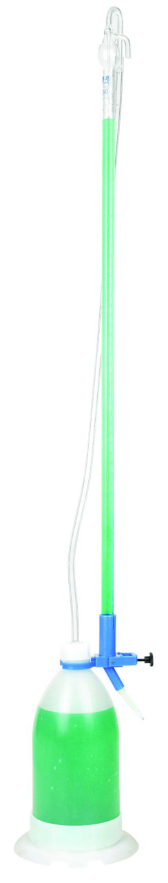 Eisco Labs: 50mL Automatic Self-Zeroing Burette with 1000mL Reservoir