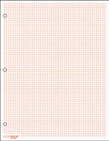 Classic Accentuated Graph Paper, 1/8" SQ. - Red - 500 Sheet Ream ...